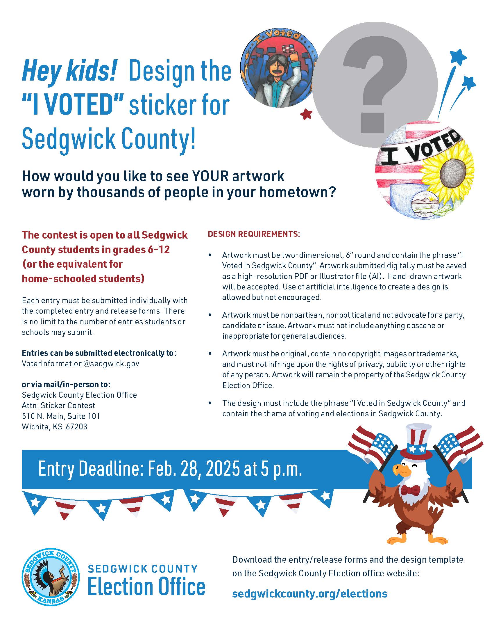 "I Voted" Sticker Design Contest | Sedgwick County, Kansas