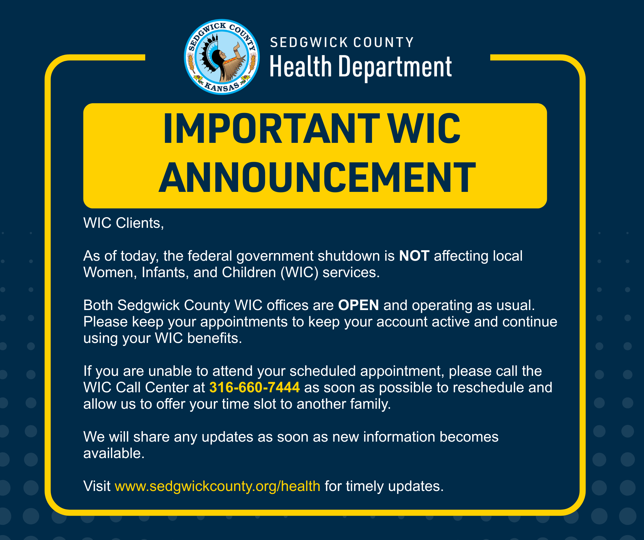 Health Department | Sedgwick County, Kansas